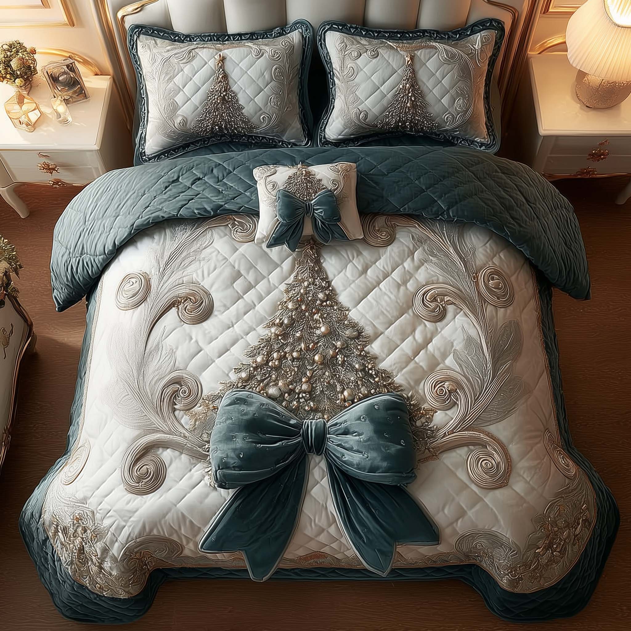 Evergreen Charm 3-Piece Quilted Bedding Set GFTOMA7841 – Willow Quilt