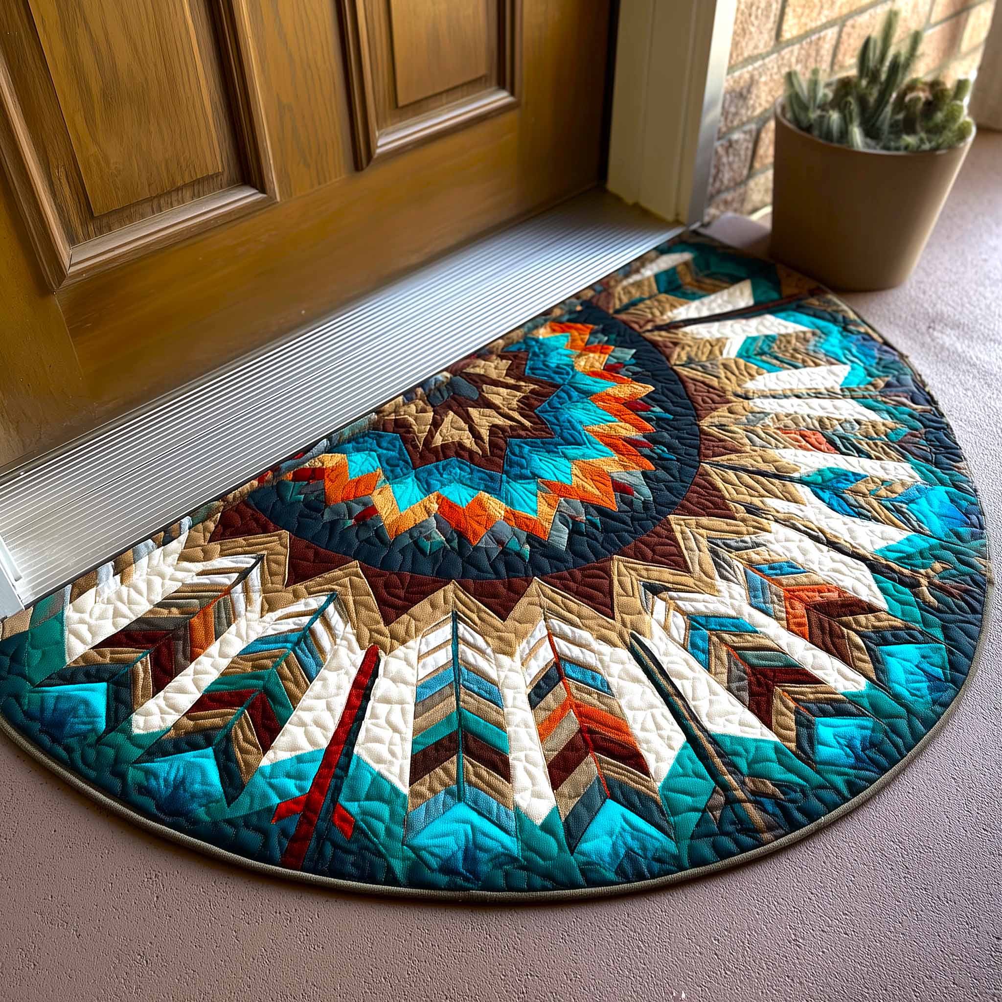 Tribal Lines Quilted Welcome Mat GFTOMA9379 – Willow Quilt