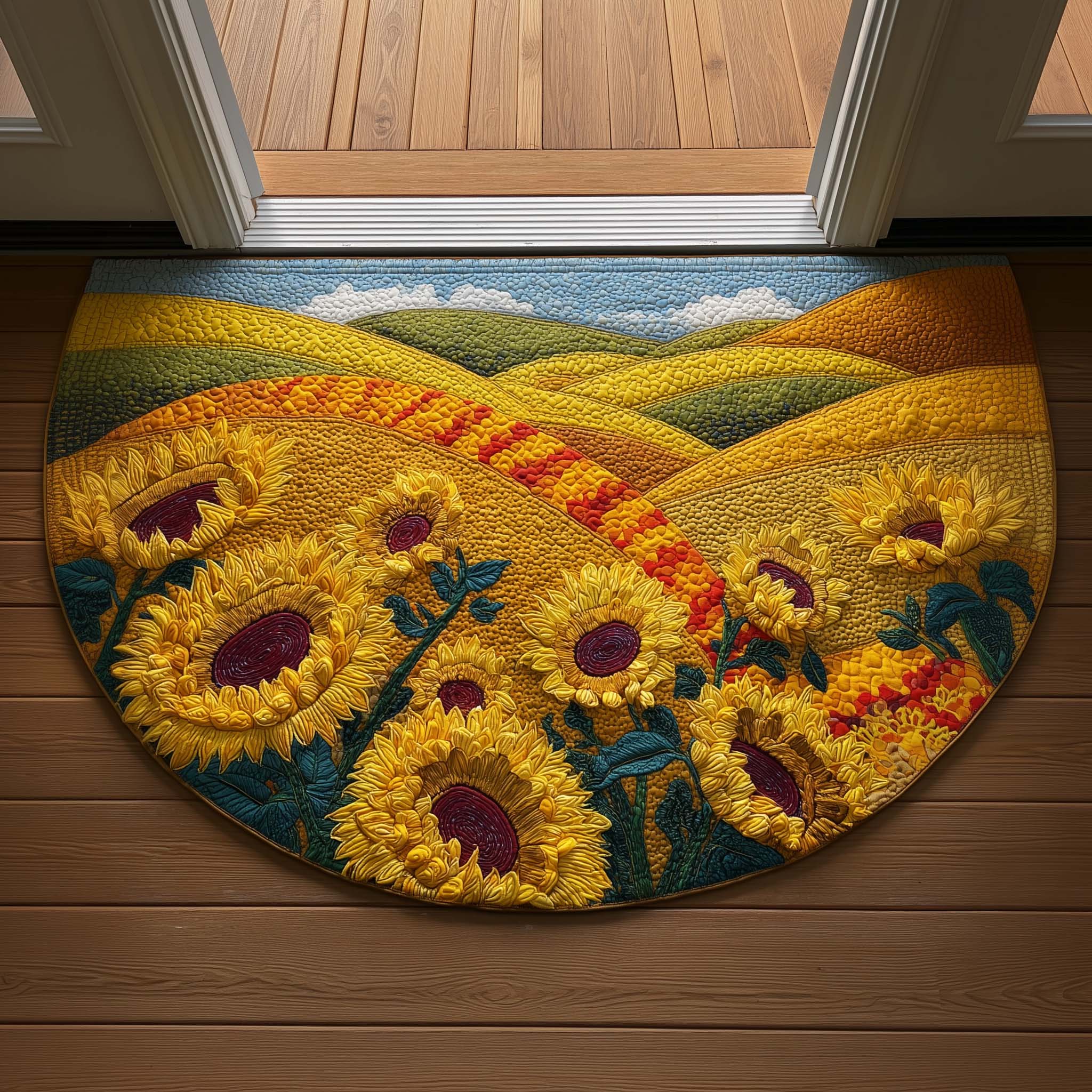 Sunflower Quilted Welcome Mat GFTOTG3191 – Willow Quilt