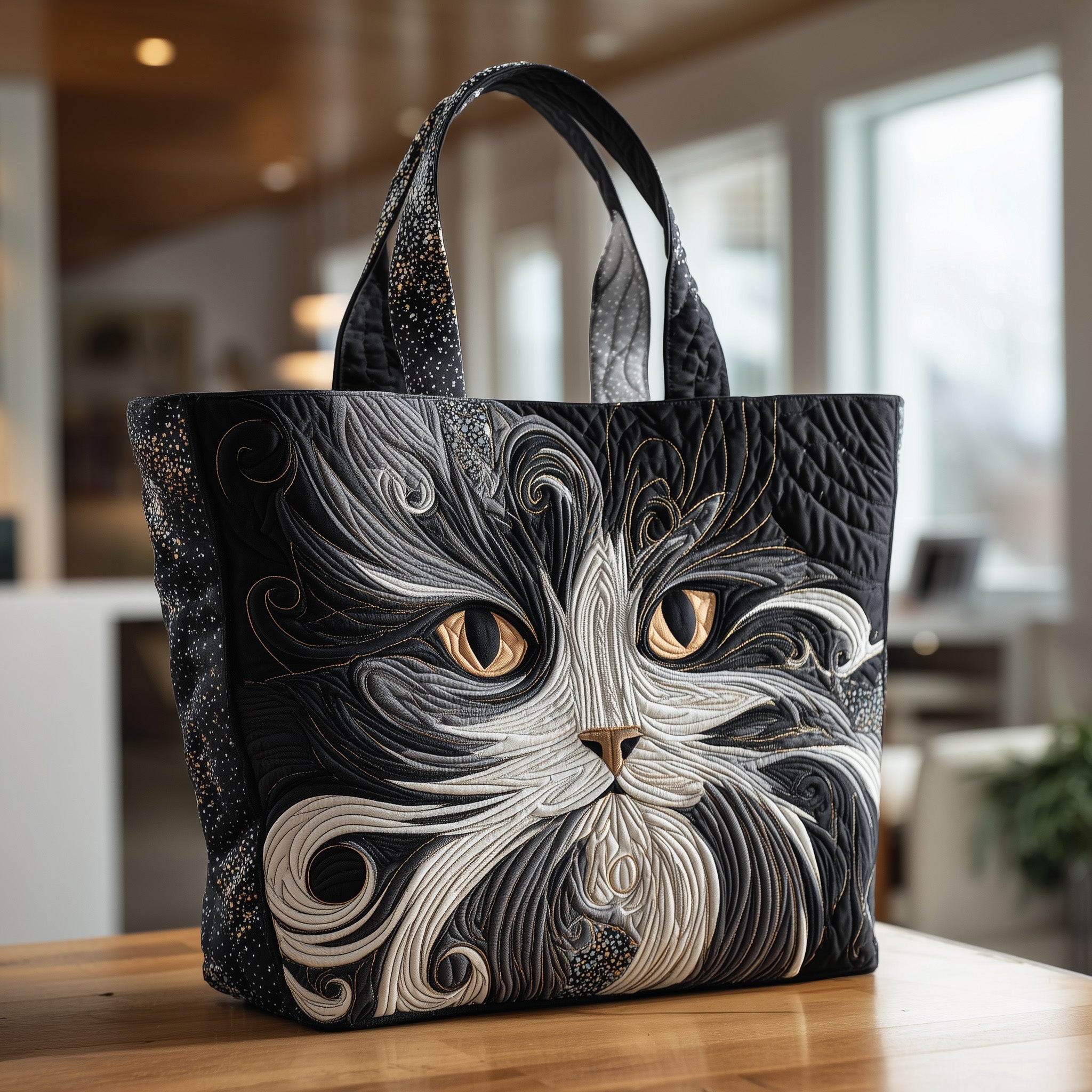 Catitude Quilted Tote Bag GFTOTP9916 – Willow Quilt